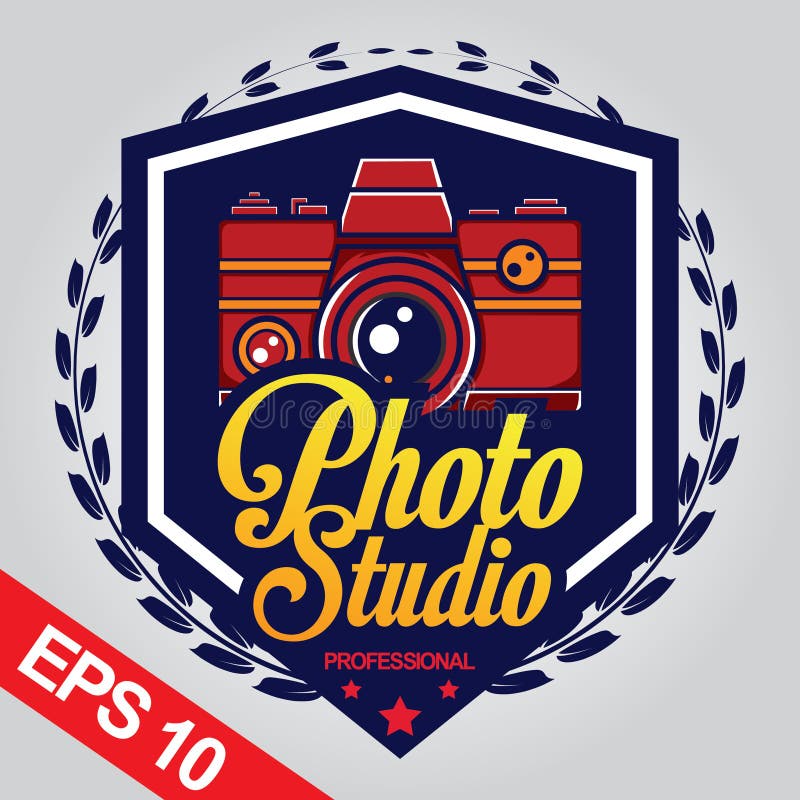Photo Studio Logo Design Template Stock Vector - Illustration of ...
