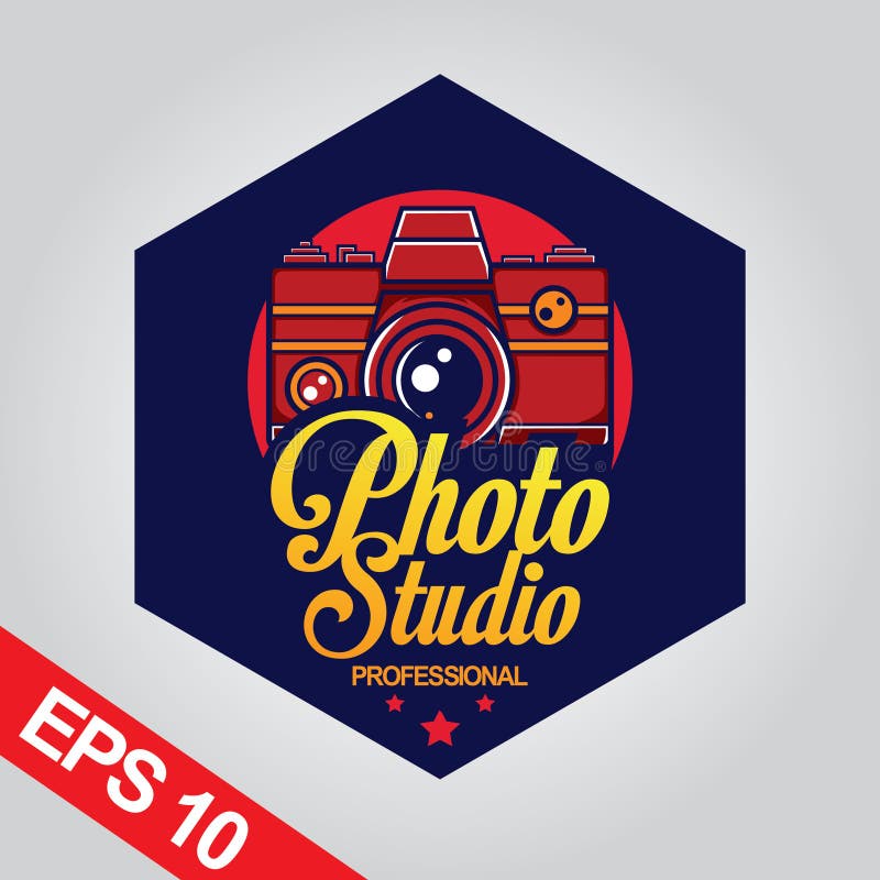 Photo Studio Logo Design Template Stock Vector - Illustration of ...