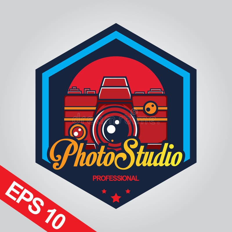 Photo Studio Logo Design Template Stock Vector - Illustration of ...