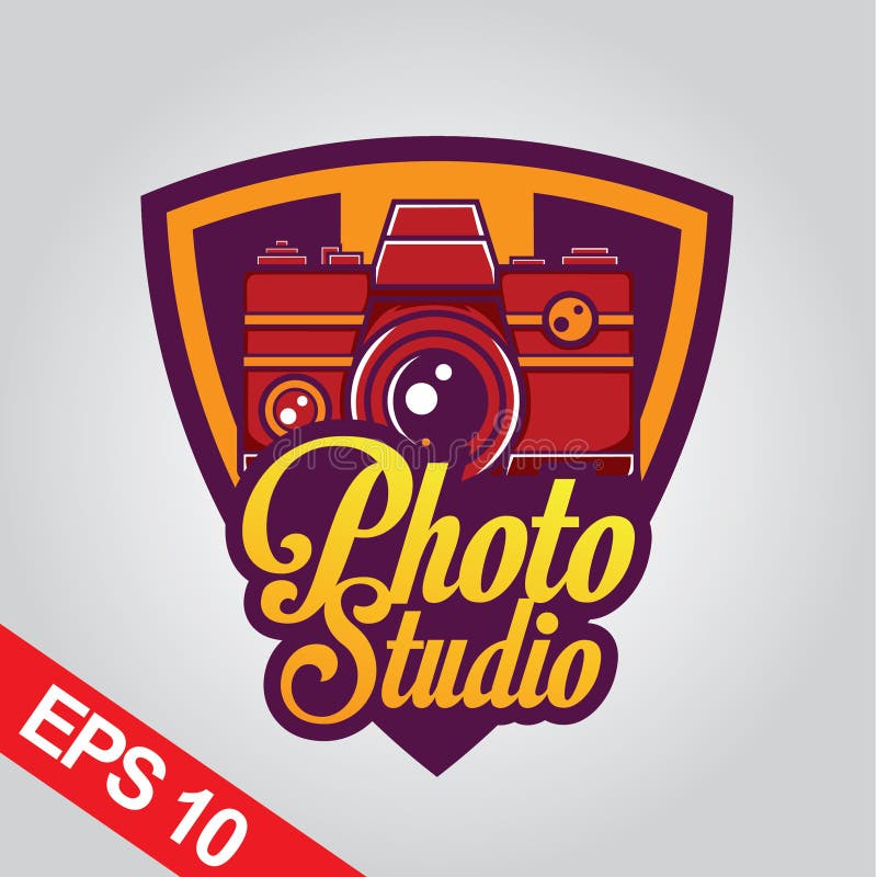 Photo Studio Logo Design Template Stock Vector - Illustration of ...