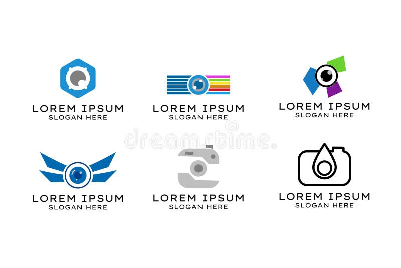 Photo Studio Set Logo Design Stock Photo - Image of education, simple ...