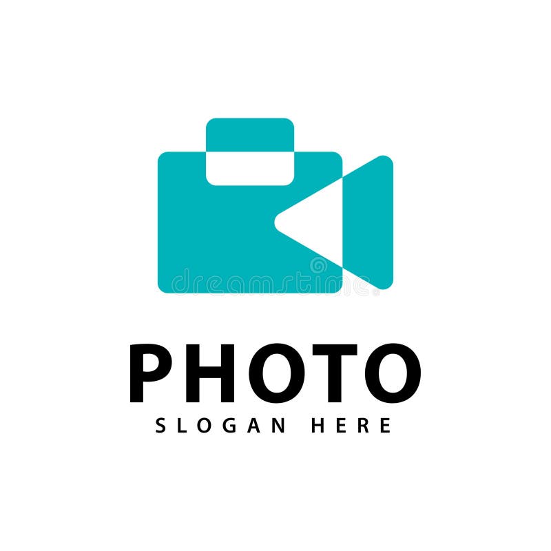 Photo Studio Simple Logo Design Template Stock Vector - Illustration of ...