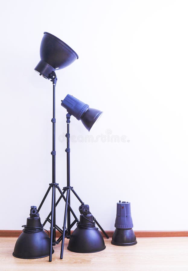 Photo Studio spotlight stock image. Image of flash, industry - 49959263