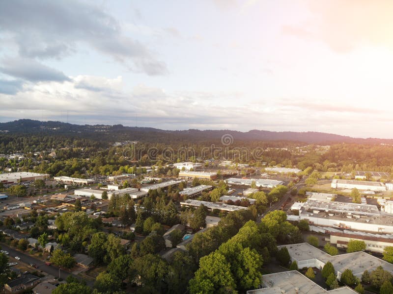 Photo of the Suburb from a Height, Drone, Landscape Background Stock ...