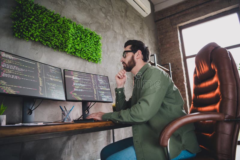 Photo of Successful Intelligent Man Hardware Software Developer Expert ...