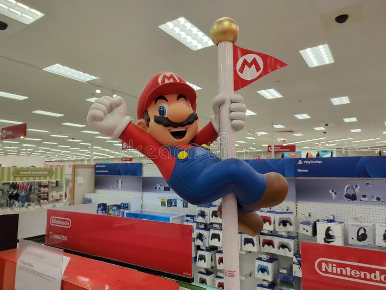 Super Mario Nintendo Display at Target Editorial Stock Image - Image of ...