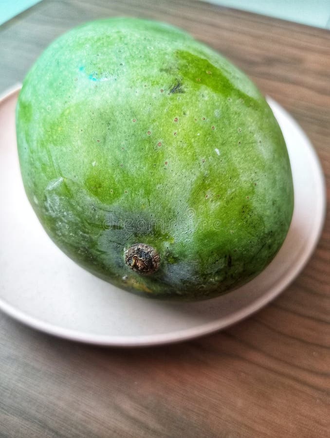 Portrait of Mango on the Table Stock Photo - Image of gourd, indonesian ...