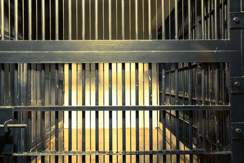 Looking Inside an Iron Cage Stock Image - Image of dirty, crime: 158724683