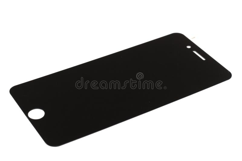 The Plastic Backing for a Smartphone Screen Protector Cover Stock Image ...