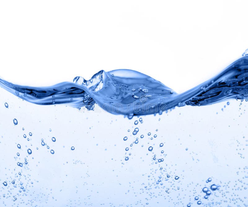 Photo Taken on the Surface of the Water with Movement and and Bubbles ...