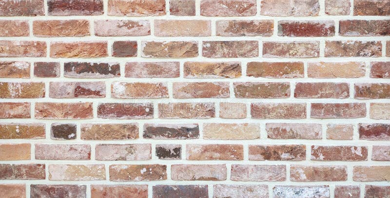 Texture of Old Red Bricks Wall Background Stock Image - Image of ...