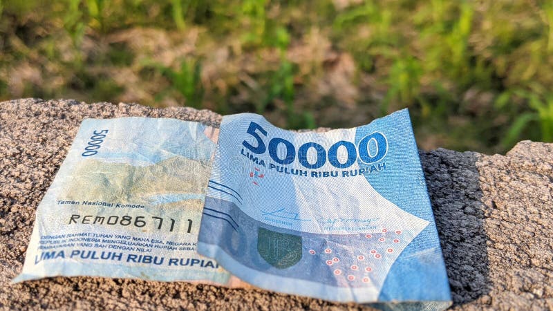 Photo of 50 Thousand Rupiah Stock Image - Image of economy, banking ...