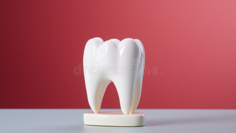 Close-up of a Human Tooth Model, Dental Health and Education. Stock ...