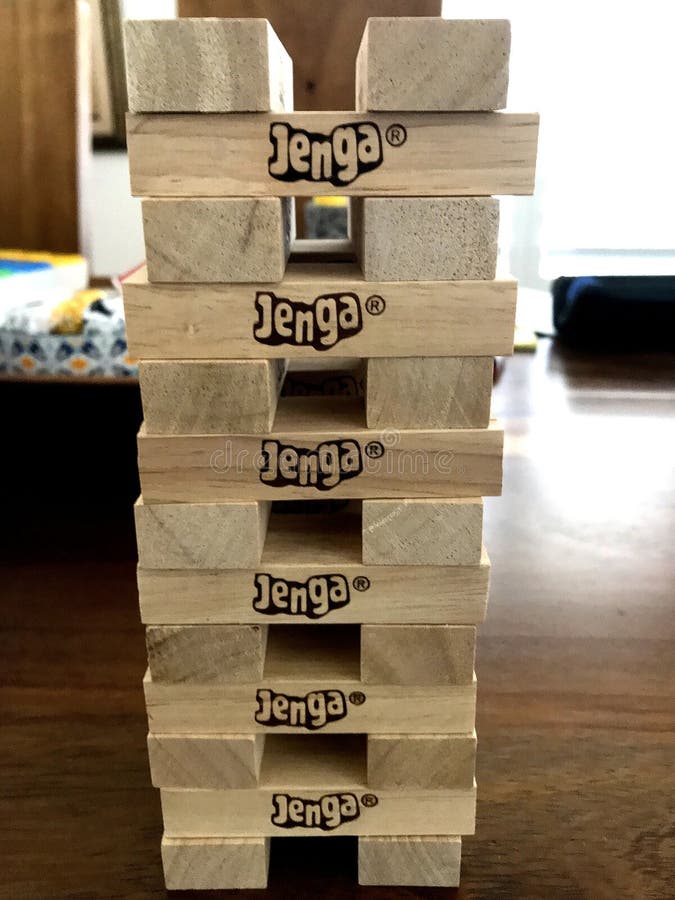 Jenga tower editorial image. Image of wooden, jenga - 188105075