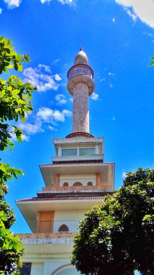 Photo of the Towering Tower of the Mosque Stock Photo - Image of tower ...