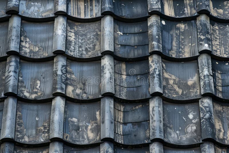 Photo of Traditional Old Temple Roof Pattern. Background Texture for ...