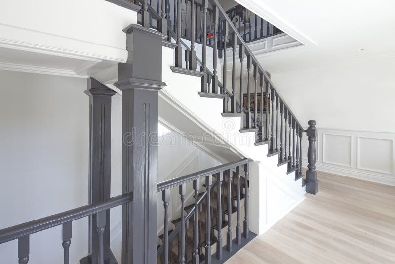 Traditional Staircase in Old House of Amsterdam Stock Image - Image of ...