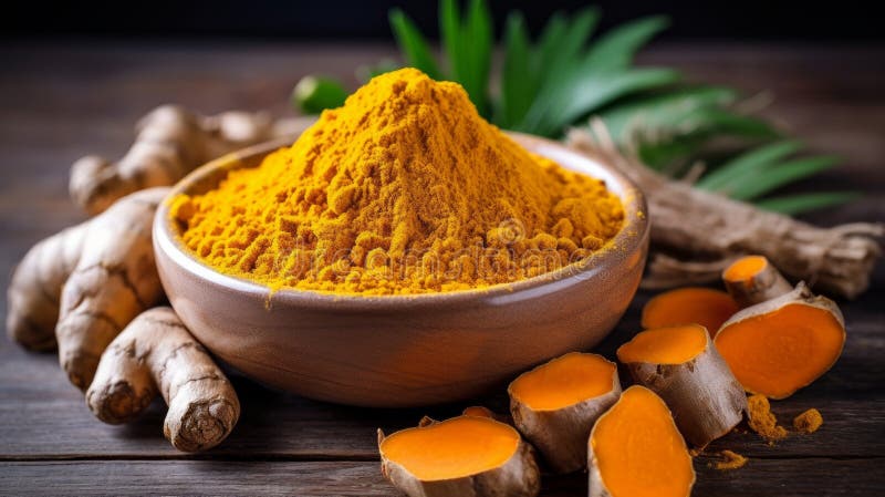 Photo of Turmeric Generative AI Stock Illustration - Illustration of ...