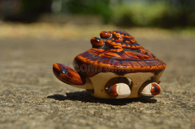 Photo of a Turtle Made of Ceramic Stock Photo - Image of eyes, interior ...