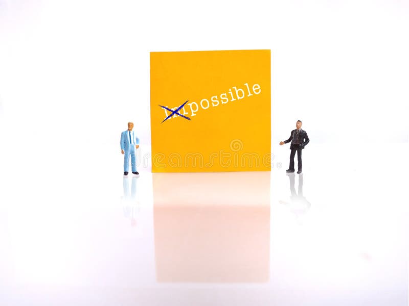 From Impossible To the Possible Stock Image - Image of closeup ...