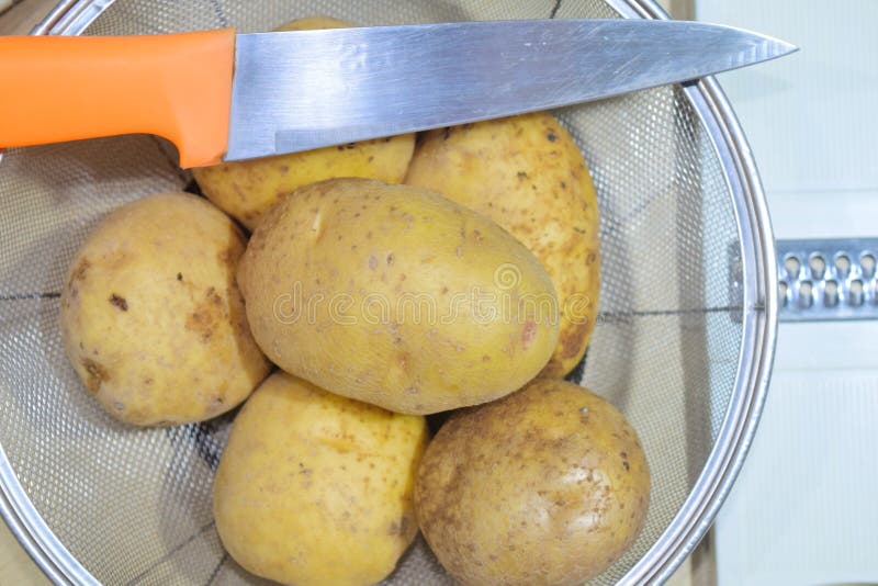 Raw potatoes stock photo. Image of photograph, fresh - 158653294