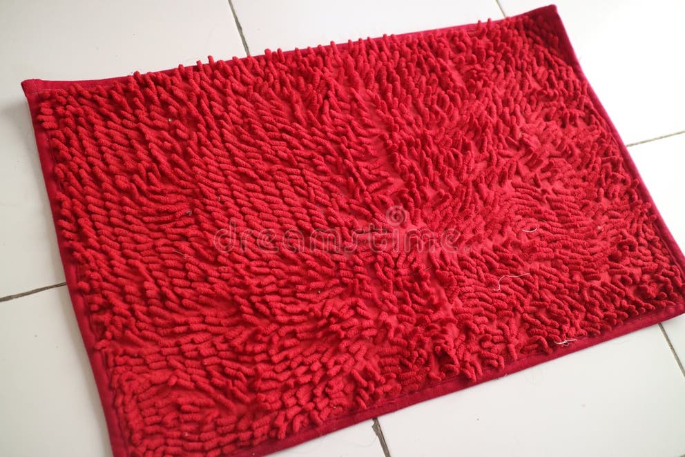 The Unique Texture of the Red Mat Stock Image - Image of pattern, clean ...