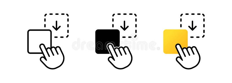 Photo Upload Sticker icon stock vector. Illustration of download ...