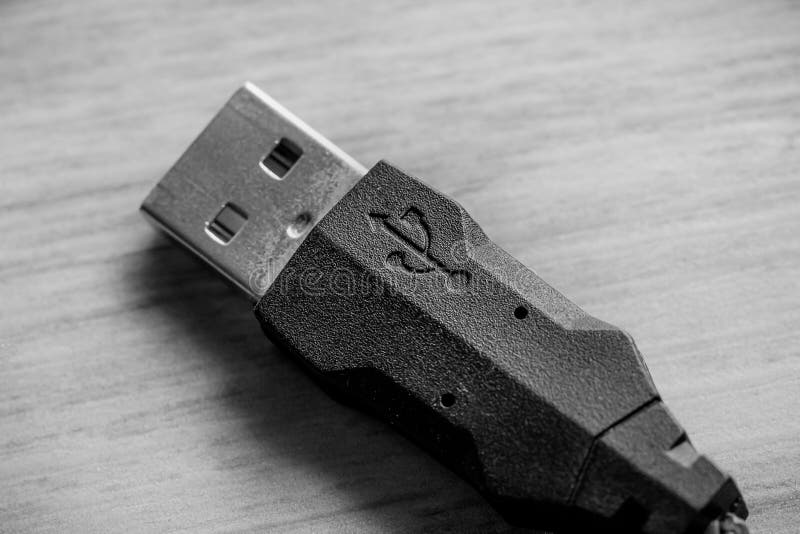 Photo of a Usb Cable on a Table. Stock Image - Image of communication ...