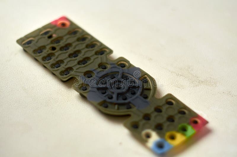 Photo of Used Keypad from Remote Controller Stock Image - Image of ...