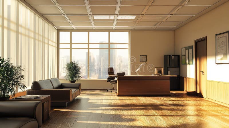 Photo vacant office stock illustration. Illustration of environment ...