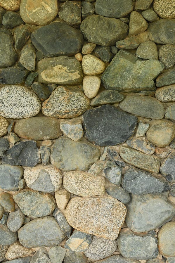 Rock Wall Pattern River Stone Facture Design Stock Image - Image of ...