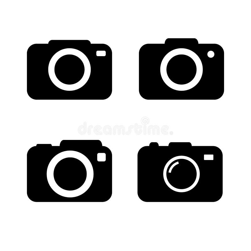 Photo Vector Icons Set. Camera Symbols. Device Illusctation Stock ...