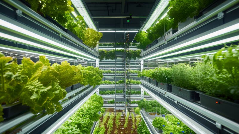 Advanced Vertical Farming Setup Stock Image - Image of abundant, ripe ...