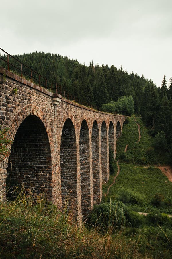 Photo of the Viaduct in the Forest of Telgart, Slovakia Stock Image ...
