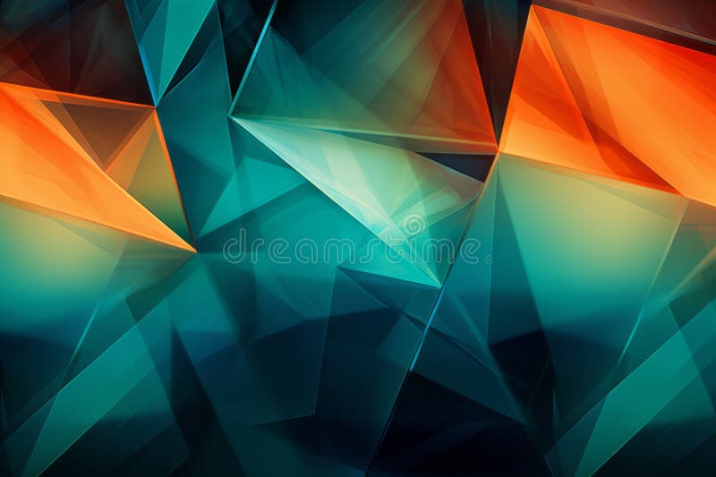 Photo of a Vibrant Abstract Background Filled with Colorful Triangles ...