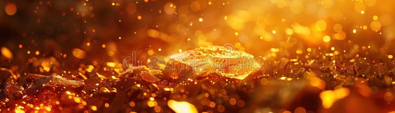 Photo of a Vibrant Gold Refinery Process Stock Illustration ...