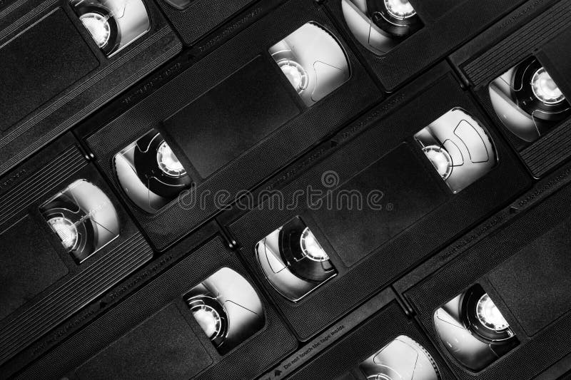 Photo of Video Cassettes Texture Stock Image - Image of data, industry ...