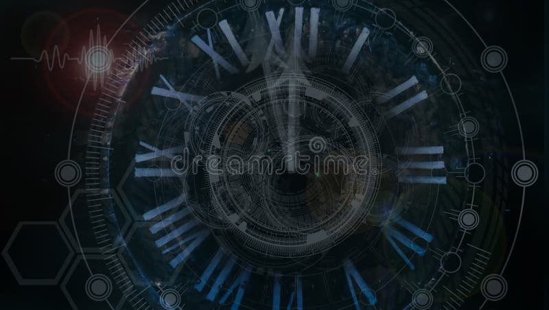 Photo Vintage Clock. Abstract Interplay of Clock Symbols and Graphic ...