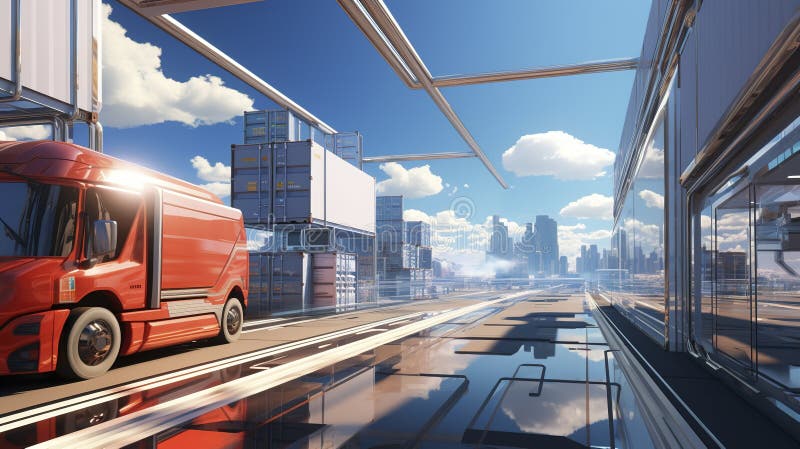 A Photo of Virtual Reality Transportation and Logistics Stock ...