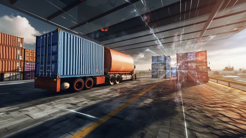 A Photo of Virtual Reality Transportation and Logistics Stock ...