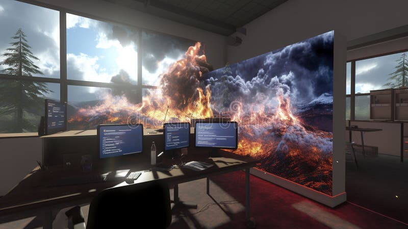 A Photo of Virtual Reality Weather Forecasting and Climate Modeling ...