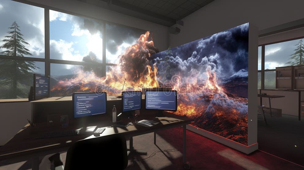 A Photo of Virtual Reality Weather Forecasting and Climate Modeling ...