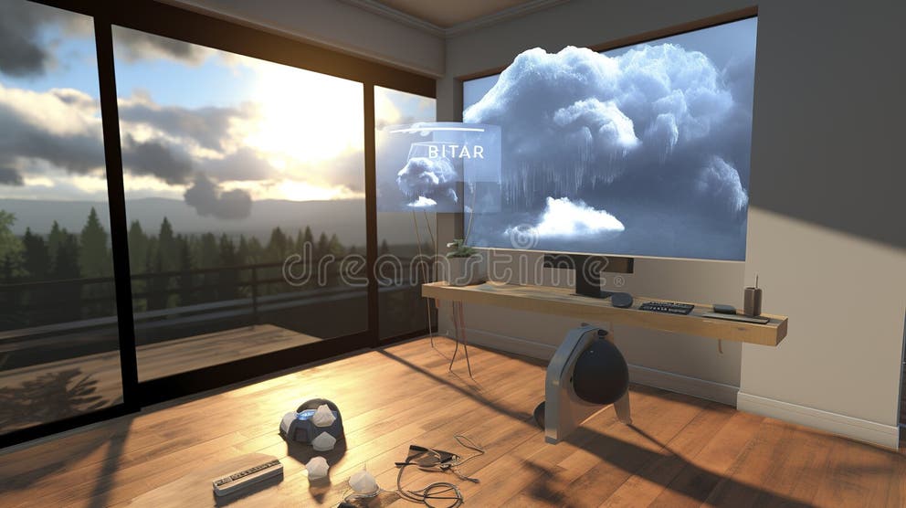 A Photo of Virtual Reality Weather Forecasting and Climate Simulation ...
