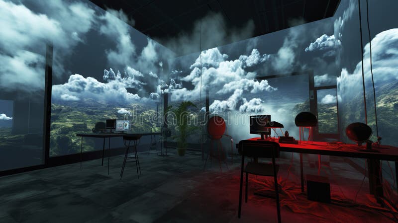 A Photo of Virtual Reality Weather Forecasting and Climate Simulation ...