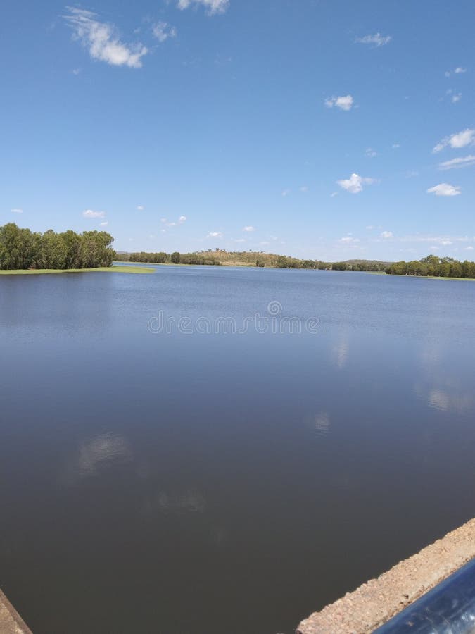 Photo from the Wall Facing To the Back of the Dam Wall Stock Image ...