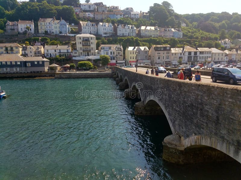 Bridge Going Across a River in Cornwall, England Editorial Image ...
