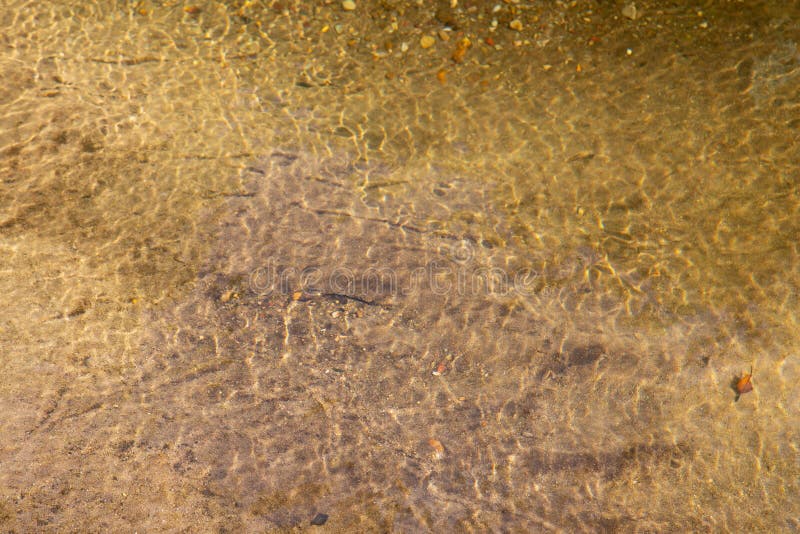 A Photo through the Water Layer on the Underground Stock Image - Image ...