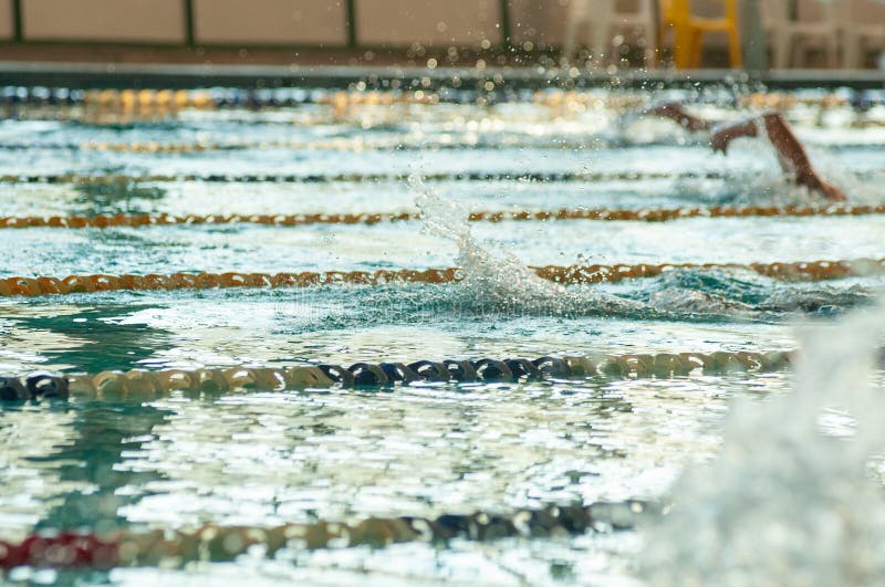 Photo of Water Splash in Swimming Pool Stock Image - Image of ...