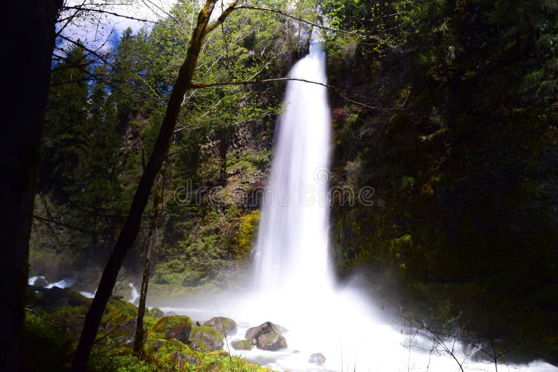 Down with the Waterfall stock image. Image of mood, river - 113849005