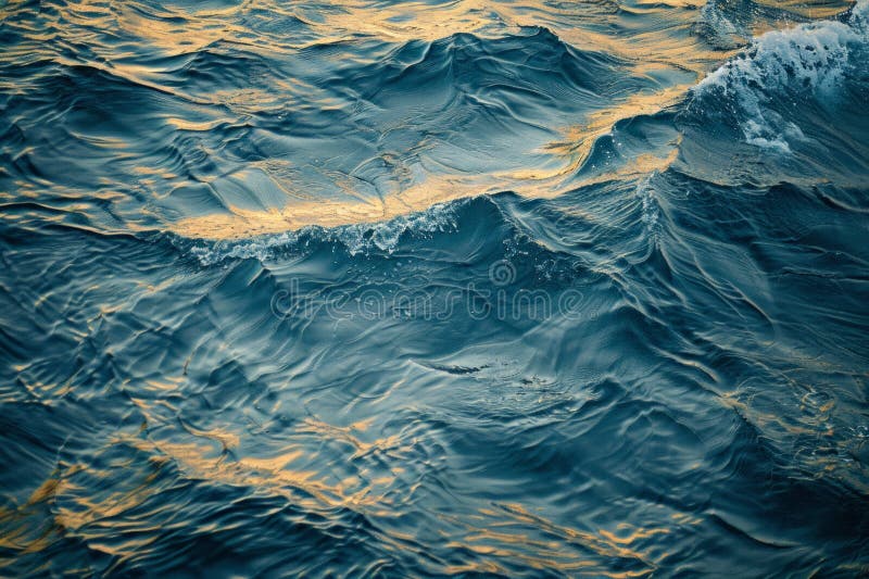 Photo of Waves of Water of the River and the Sea. Background Texture ...